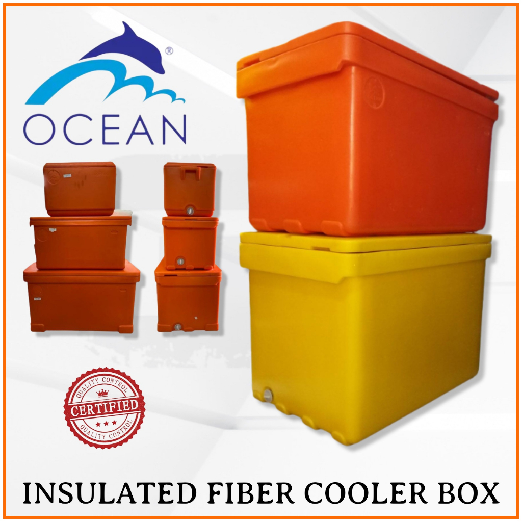 Ocean Heavy Duty Insulated Fiber Plastic Tank Fishing Cooler Ice Box ...