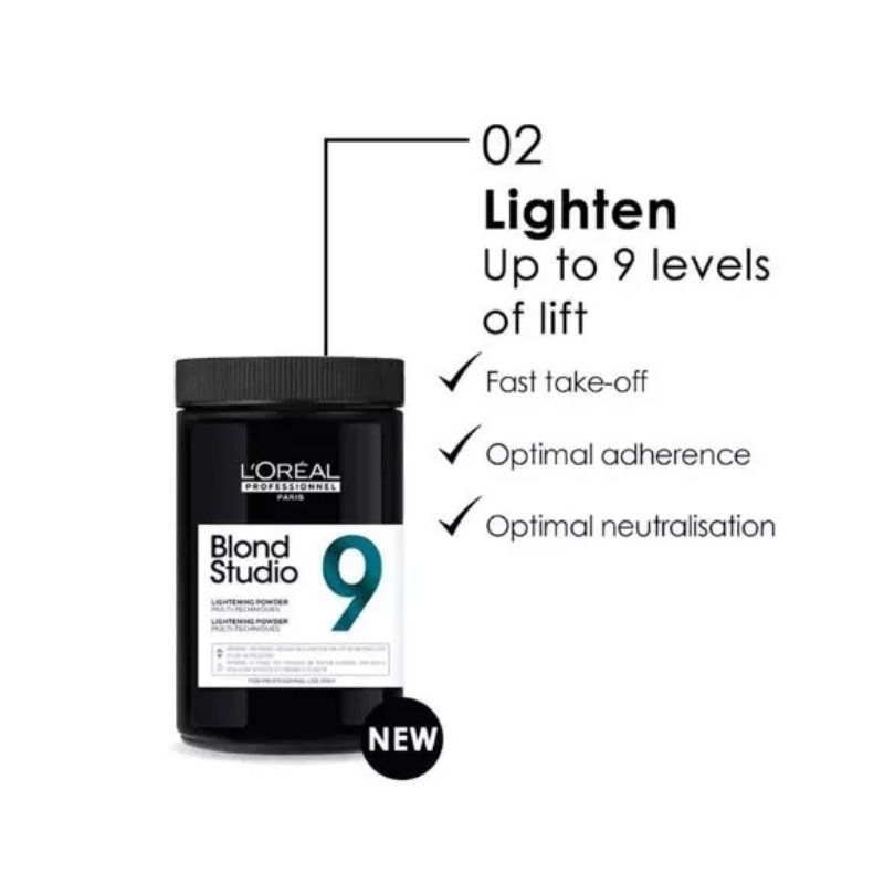 Loreal Professionnel Blond Studio 9,Lightening Powder (500g) | Shopee ...