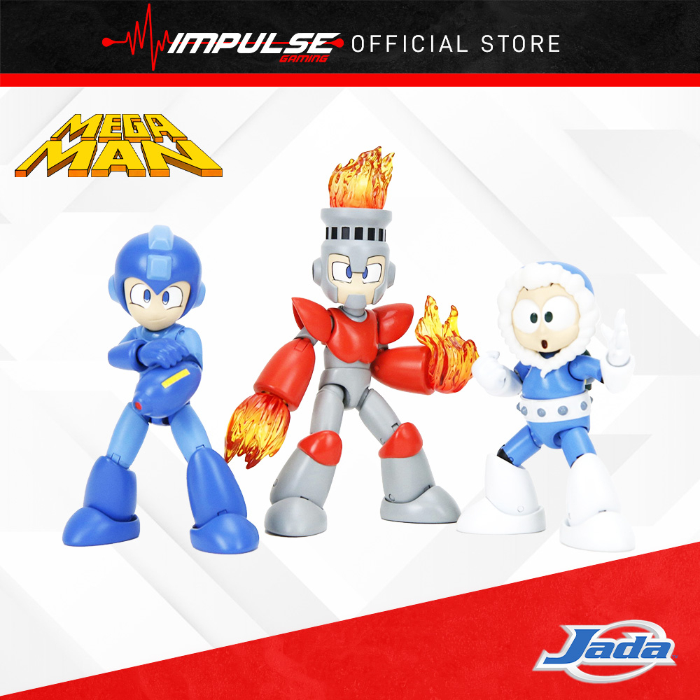 Jada Toys 1/12 Scale - Mega Man Series (Mega Man, Ice Man, Hyper Bomb ...