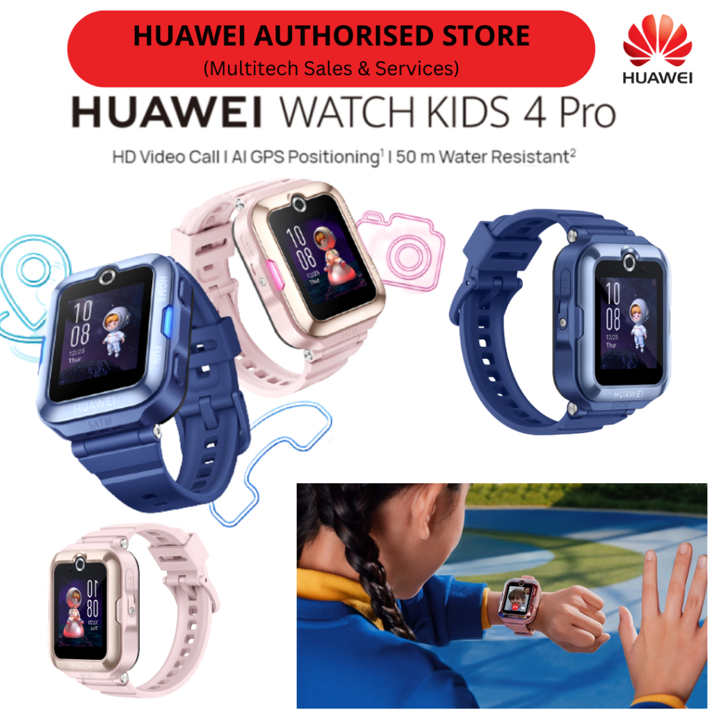 Huawei Watch Kids 4 Pro AI Positioning Kids Smartwatch Clock Display ...