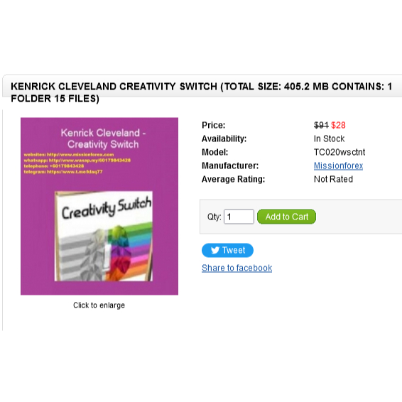 Kenrick Cleveland Creativity Switch (Total size: 405.2 MB Contains: 1 ...
