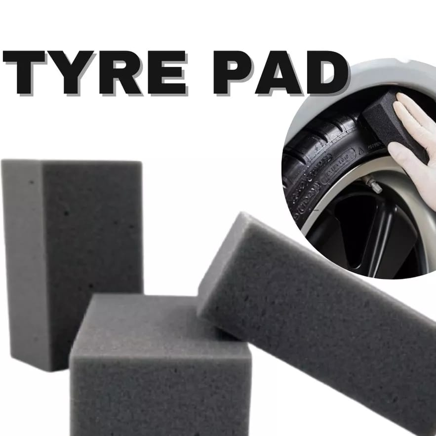 Car Wash Tyre Pad Sponge Foam Tyre Shine Applicator Pad 1 pcs | Shopee ...