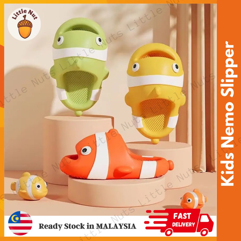 New Eva Summer Kids Slipper Cute Fish Shape Sandals Selipar Budak Boy ...