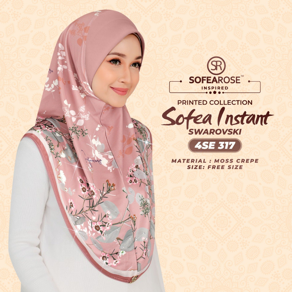 Tudung Sarung Sofearose Printed | Shopee Malaysia