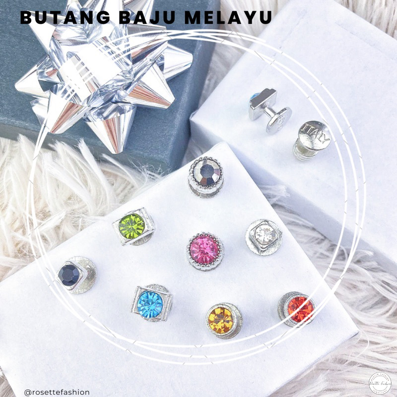 Butang Baju Melayu 1Set 5 Biji Butang Baju Melayu Kerongsang Korea ...
