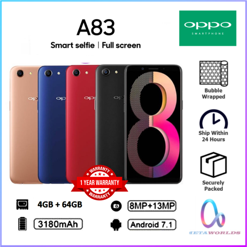OPPO A83 Original 5.7" inch Display ( 4GB Ram + 64GB Rom ) (1 Year ...