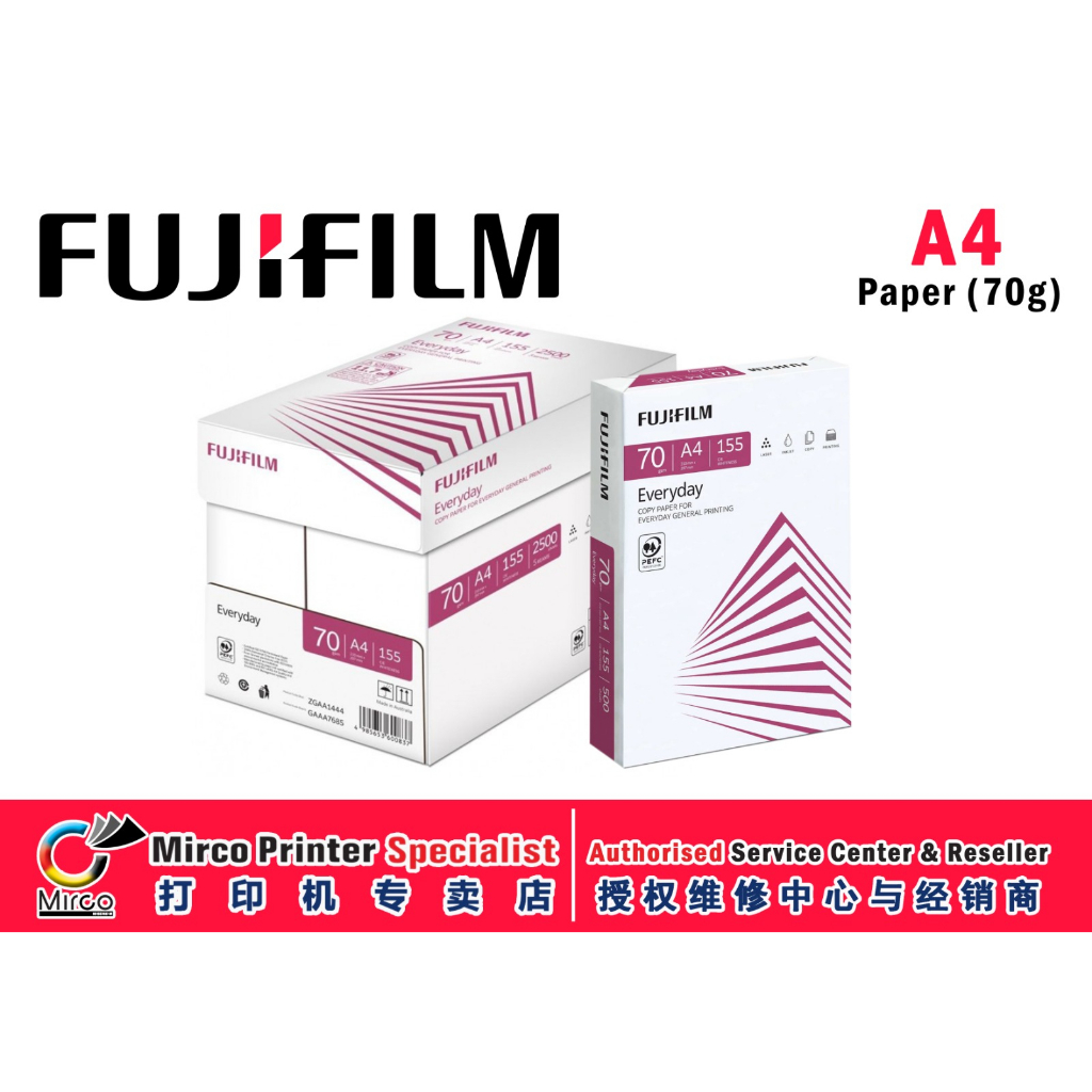 Fujifilm Plain A4 Paper 70gsm (500 Sheets ) | Shopee Malaysia