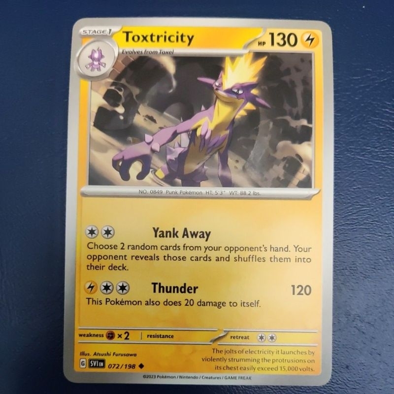 Toxtricity (uncommon / Reverse Holo) #072/198 SV01 Scarlet & Violet ...