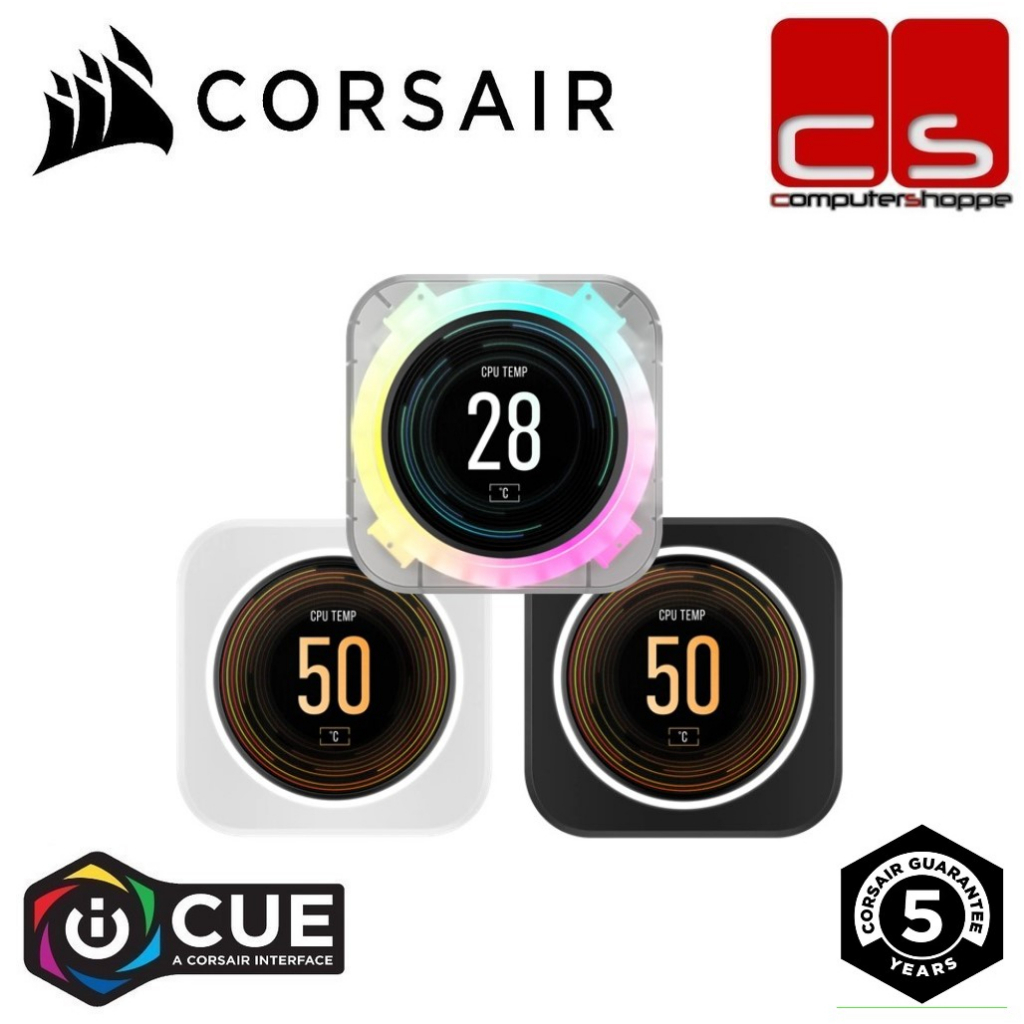 Corsair iCUE ELITE CPU Cooler LCD Display Upgrade Kit - Black/White/Ice ...