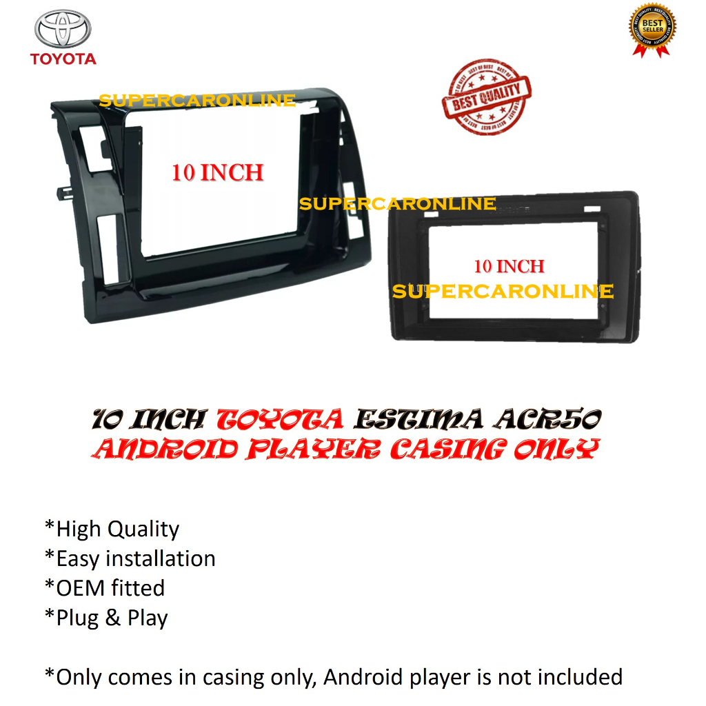TOYOTA ESTIMA ACR50 2006-2015 , ACR50 2016 - 2019 10 INCH ANDROID ...
