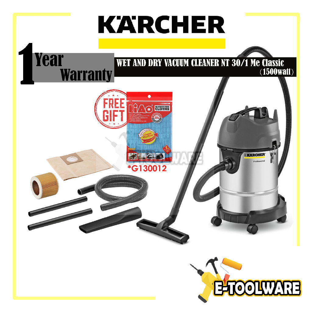 Karcher Dry And Wet Vacuum Cleaner Nt30 1 Me Classic Vaccum Cleaner Vacum