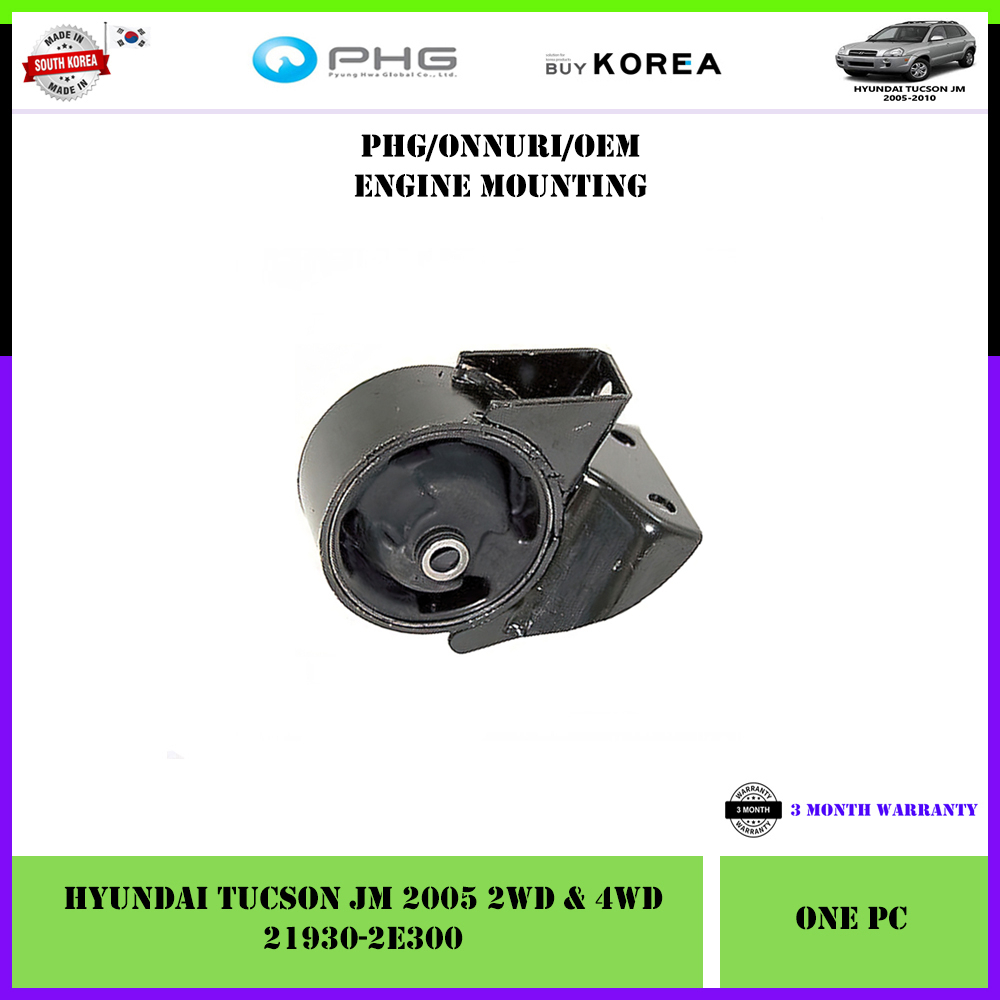 Hyundai Tucson JM 2WD 2005 Oem Engine Mounting (LH 21830-2E100/RH 21810 ...