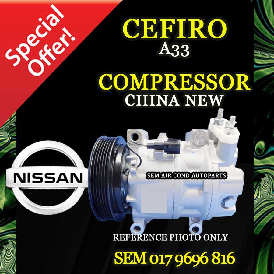 NISSAN CEFIRO A33 CHINA NEW 6PK COMPRESSOR/ KOMPRESOR (CAR AIR COND ...