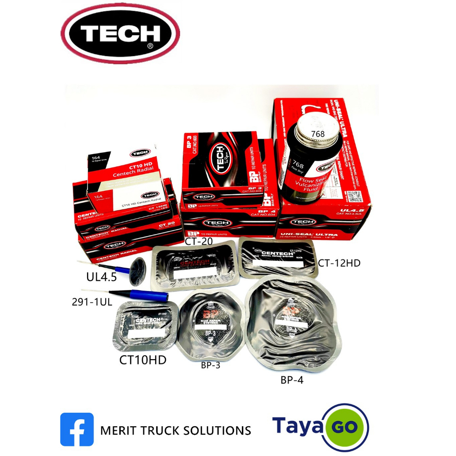 Tech Tire Radial Repair CT BP Tyre Penampal Tiptop CT10 CT10HD 12HD ...