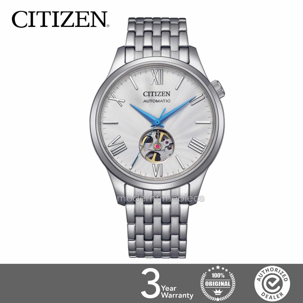 CITIZEN NH9130-84A / NH9130-84L Stainless Steel Sapphire Crystal Open ...