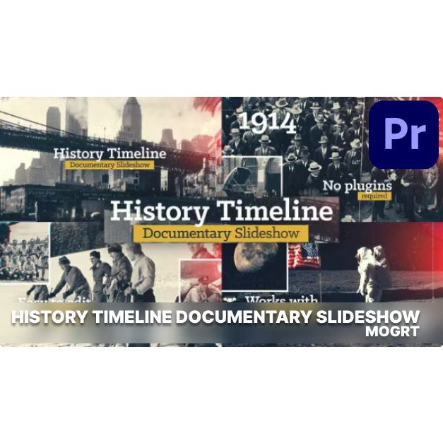 [Adobe Premiere Pro][ADD ON]History Timeline Documentary Slideshow ...