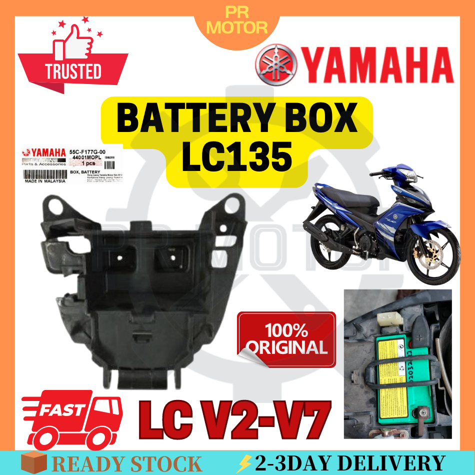BATTERY BOX 100% ORIGINAL YAMAHA LC135 V2 V3 V4 V5 V6 V7 BATTERY BOX ...