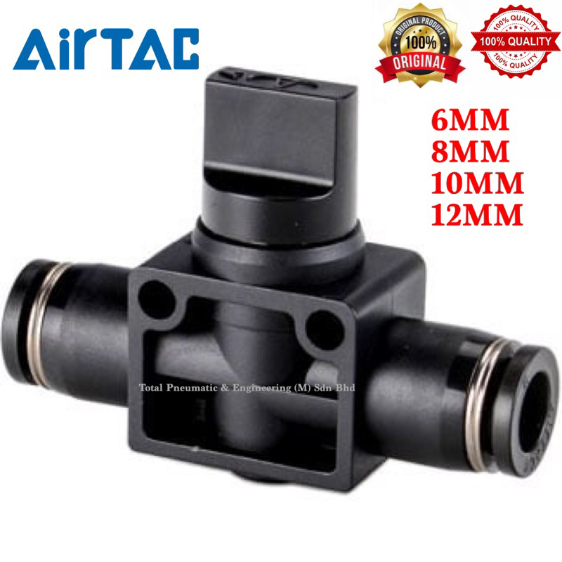 PHV Series On/Off Finger Hand Valve 6MM 8MM 10MM 12MM Pneumatic Push In ...
