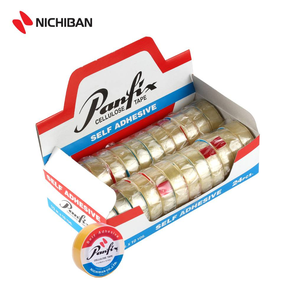[PRE ORDER] NICHIBAN PANFIX CELLULOSE TAPE - 12MM X 10YDS (24PCS ...