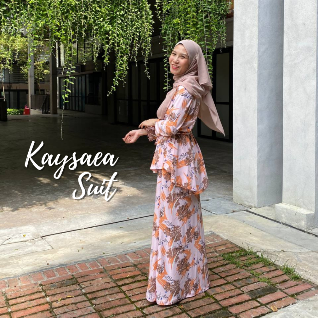 BAJU KURUNG KAYSARA BERCORAK KURUNG MODEN PEPLUM - BAJU KURUNG IRONLESS ...