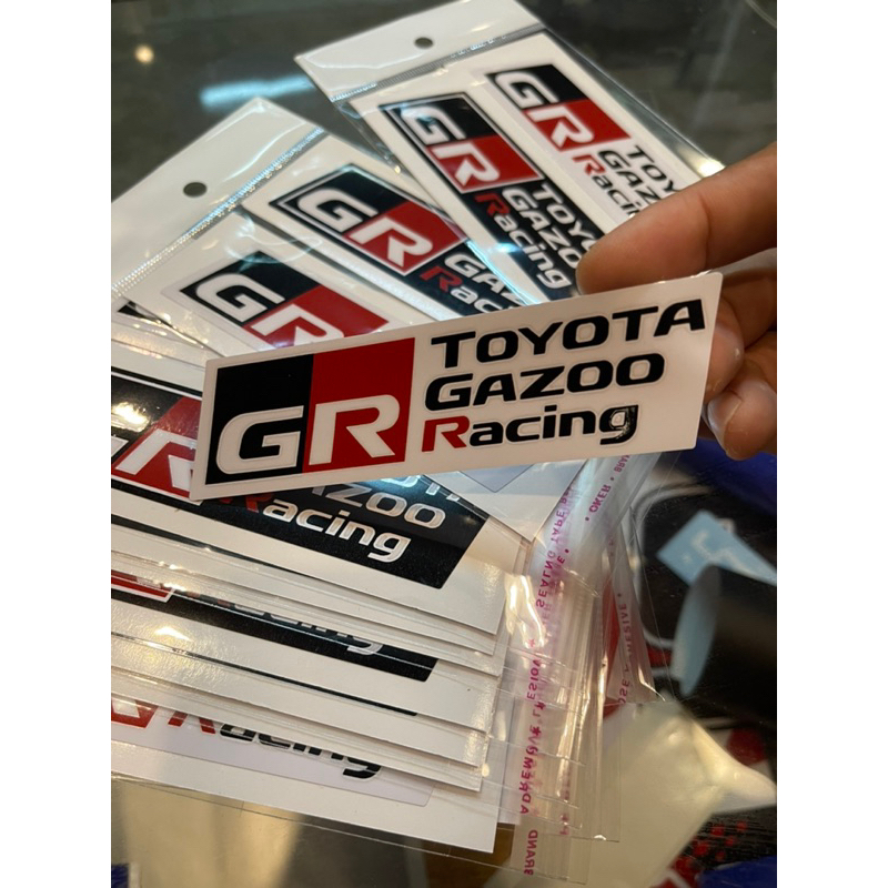GR TOYOTA GAZOO RACING PRINTED STICKER | Shopee Malaysia