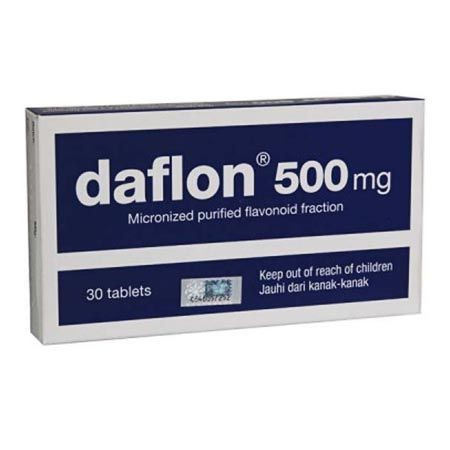 DAFLON 500MG TAB 30S UBAT BUASIR/UBAT MAKAN UNTUK BUASIR/Haemorroid ...
