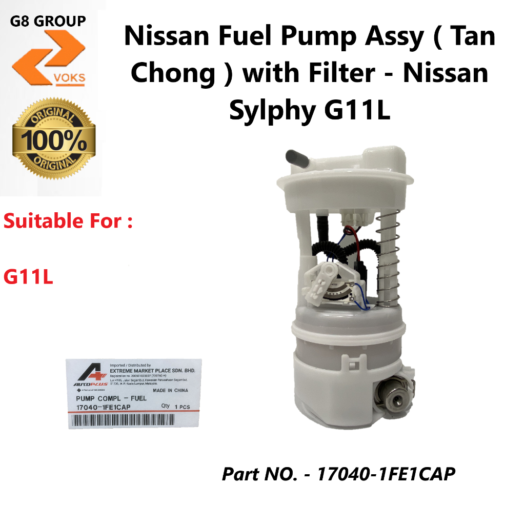Nissan Fuel Pump Assy ( Tan Chong ) with Filter - Nissan Sylphy G11L ...