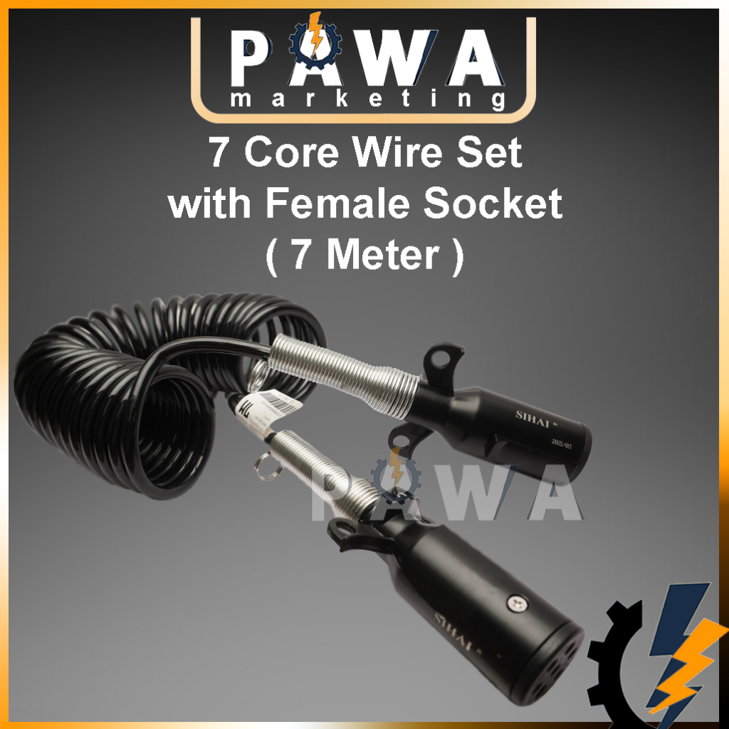 Pawa Sihai 7 Meter Trailer Wire Socket 7 Core Wire with Heavy Duty ...