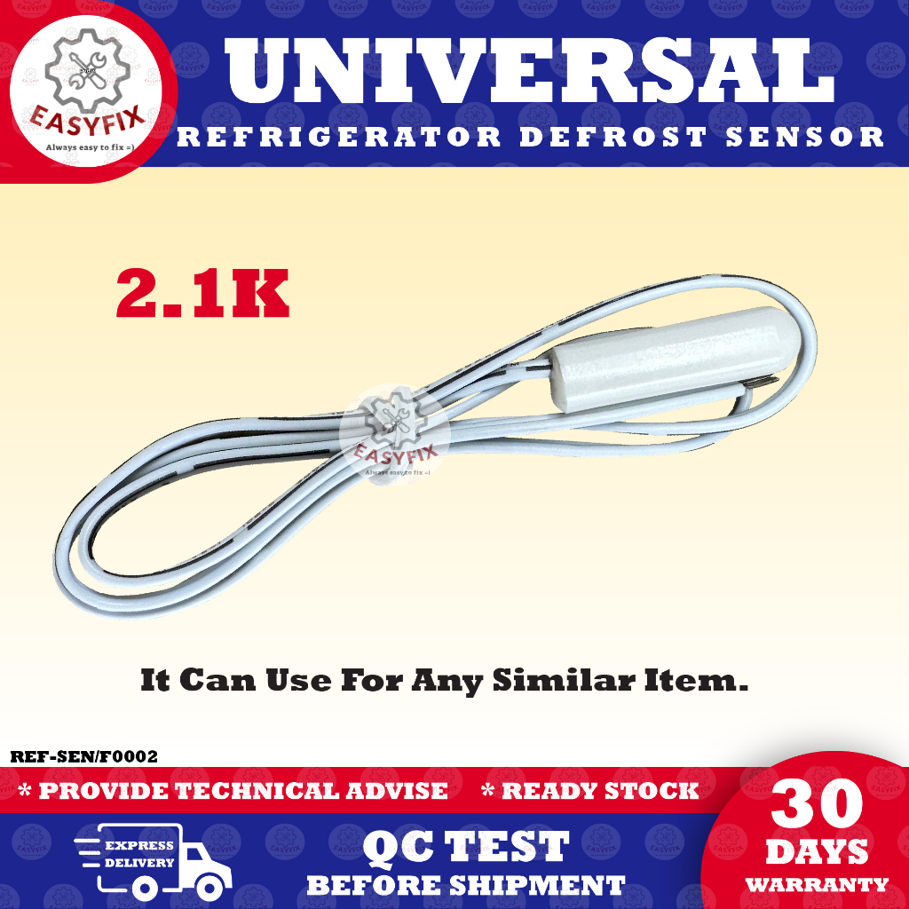 (2.1K) UNIVERSAL REFRIGERATOR DEFROST SENSOR FRIDEGE SENSOR (SENSOR ...