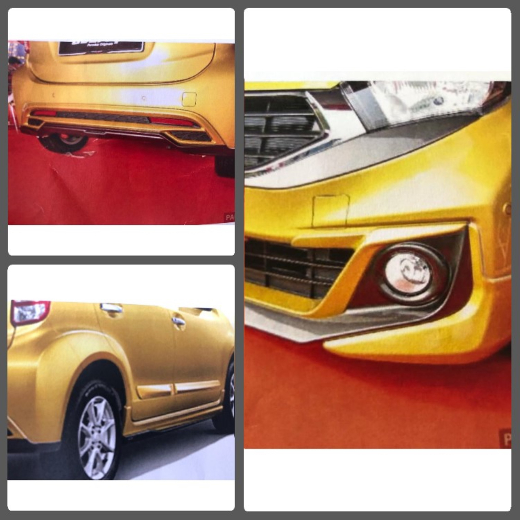 Perodua Myvi 2nd Generation 2015 Gear Up Skirting Body Kit PU Ready ...