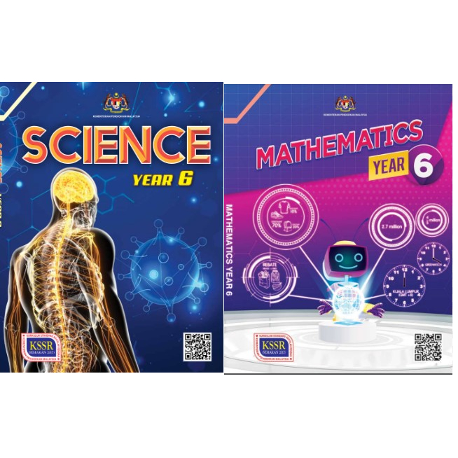 BUKU TEKS SK SJKT SJKC TAHUN 6 MATHEMATICS ∼ SCIENCE [ DLP ] | Shopee ...