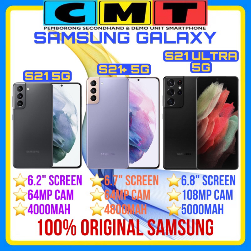 [READY STOCK] SAMSUNG GALAXY S21 5G, S21 PLUS 5G, S21+ 5G, S21 ULTRA 5G ...