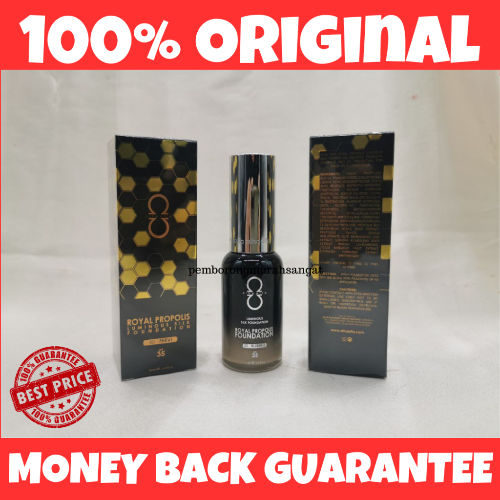 ALHA ALFA ROYAL PROPOLIS LUMINOUS SILK FOUNDATION 100% ORIGINAL NEW ...