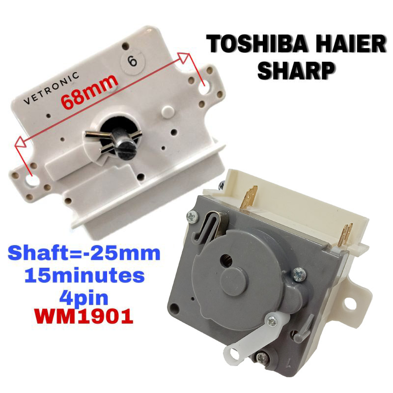Wash Timer VH7200 Toshiba Haier Sharp Wash timer 4 Pin Semi Auto ...