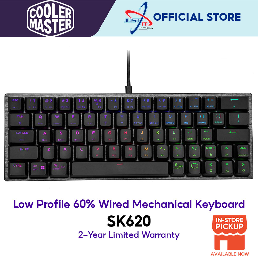 COOLER MASTER MASTERKEY SK620 Wired Mechanical Gaming Keyboard (BLUE ...