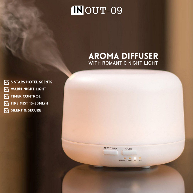 InOut09 Ultrasonic Diffuser Air Humidifier MUJI 300ML Aroma Diffuser ...