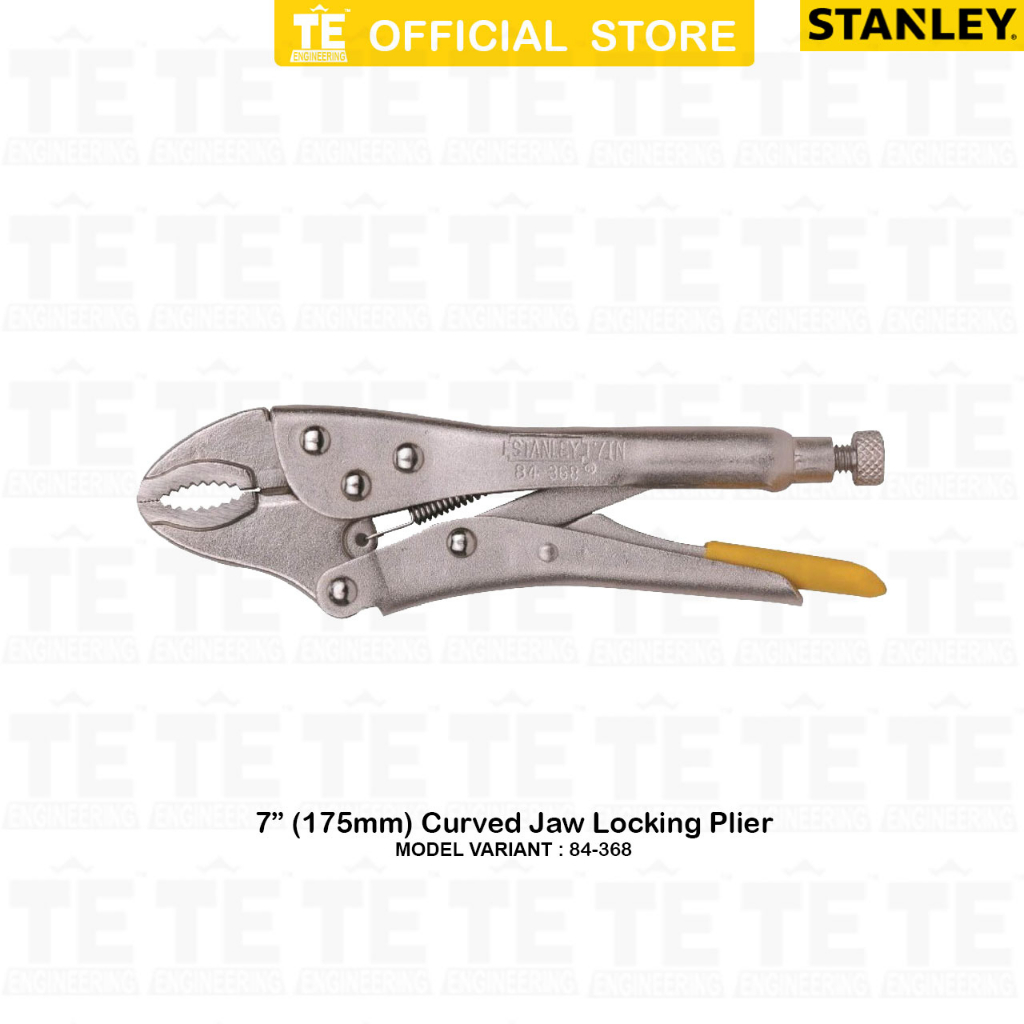 Stanley 7" (175mm) Curved Jaw Locking Plier (84-368-1) | Shopee Malaysia