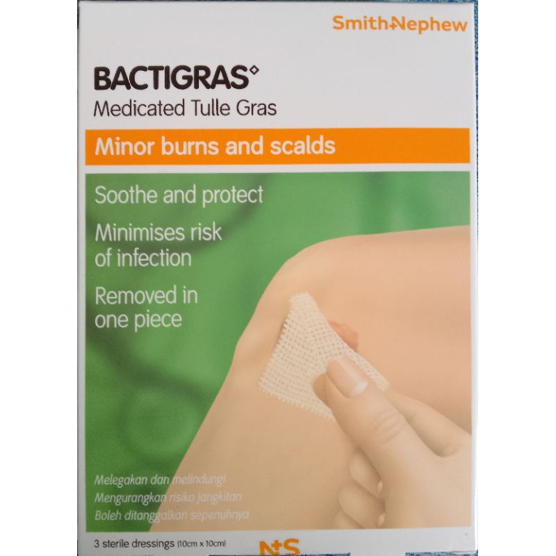 [New with sealed] Bactigras : Medicated Tulle Gras (2box) | Shopee Malaysia