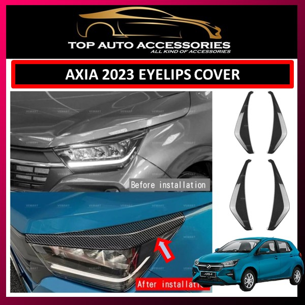 AXIA 2023-2024 NEW BARU EYELIPS COVER CARBON FIBER / GLOSSY BLACK COLOR ...