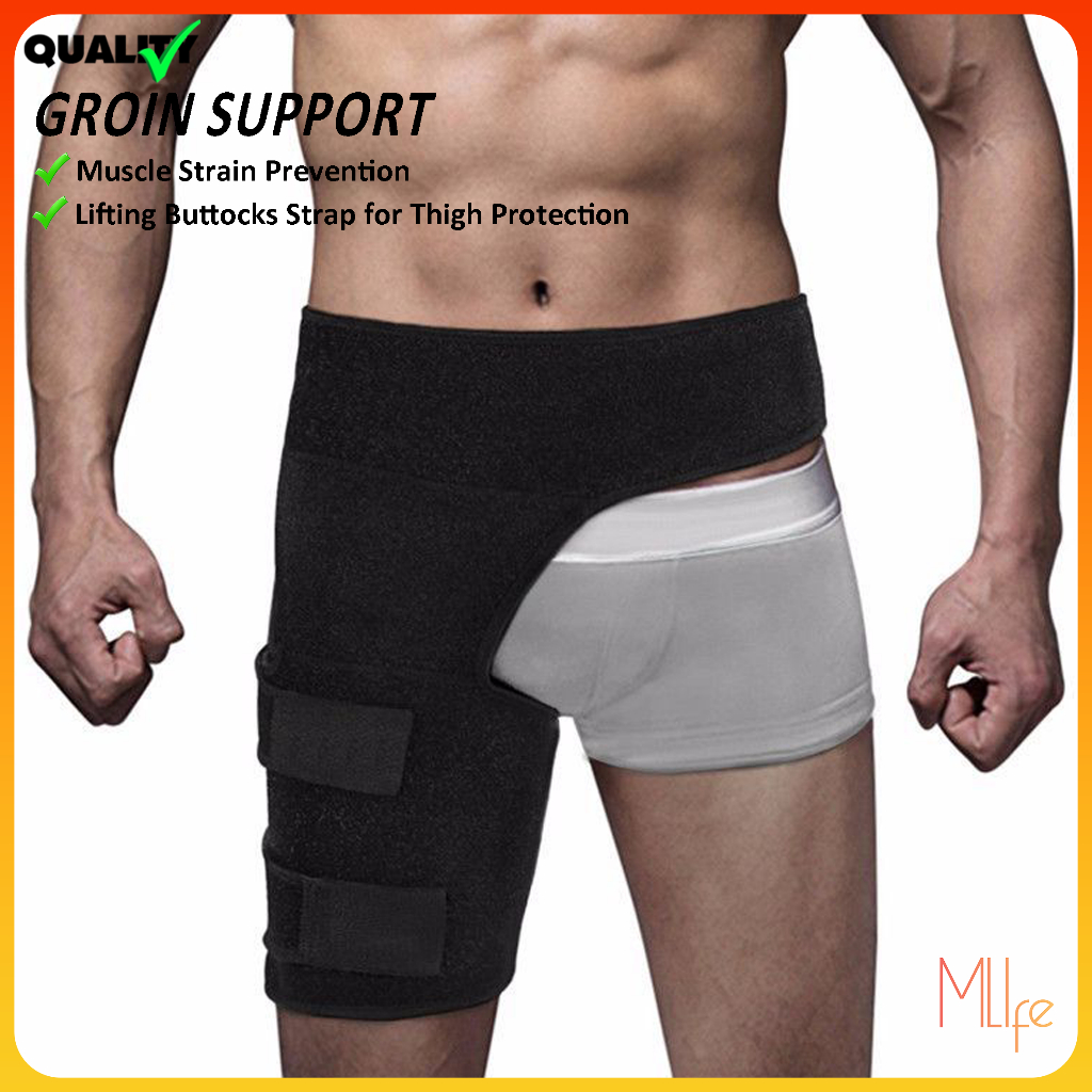 Fitness Leg Guard Groin Band Prevent Muscle Strain Hip Protector ...
