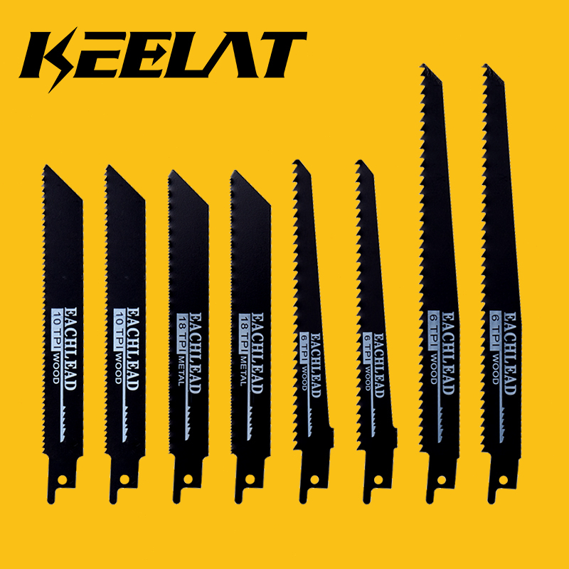 KEELAT Reciprocating Saw Blade Wood Metal Carbon Steel Cutting Sabre ...