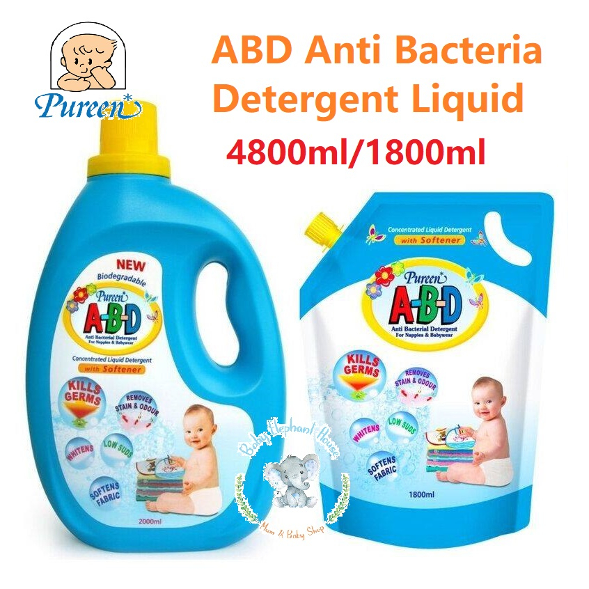 Pureen ABD Anti Bacteria Detergent Liquid 4800ml / Powder 1.2kg ...