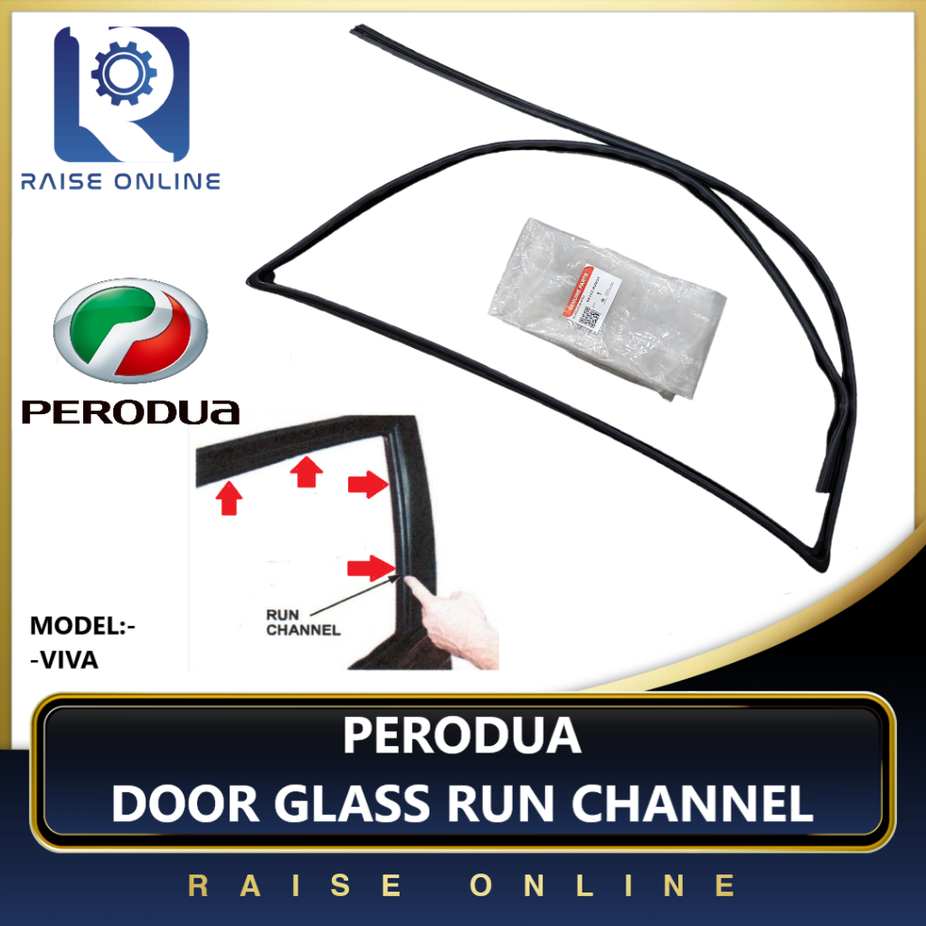 PERODUA Door Glass Run Channel (Getah Tingkap) Genuine Part Original ...