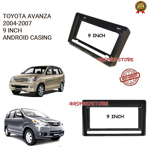 TOYOTA AVANZA 2004 - 2007 9 INCH ANDROID PLAYER CASING WITH SOCKET ...