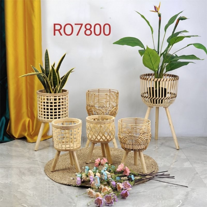 Prefered Pasu Rottan Berkaki/pasu bunga/pasu pokok viral/bakul pokok ...