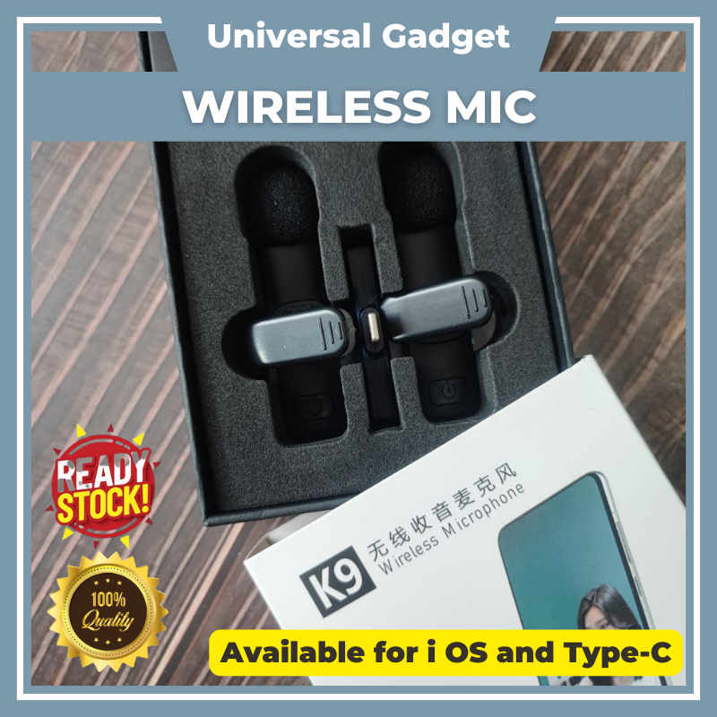 UNIVERSAL GADGET Wireless Microphone Mini Mic Studio Gaming for Phone ...