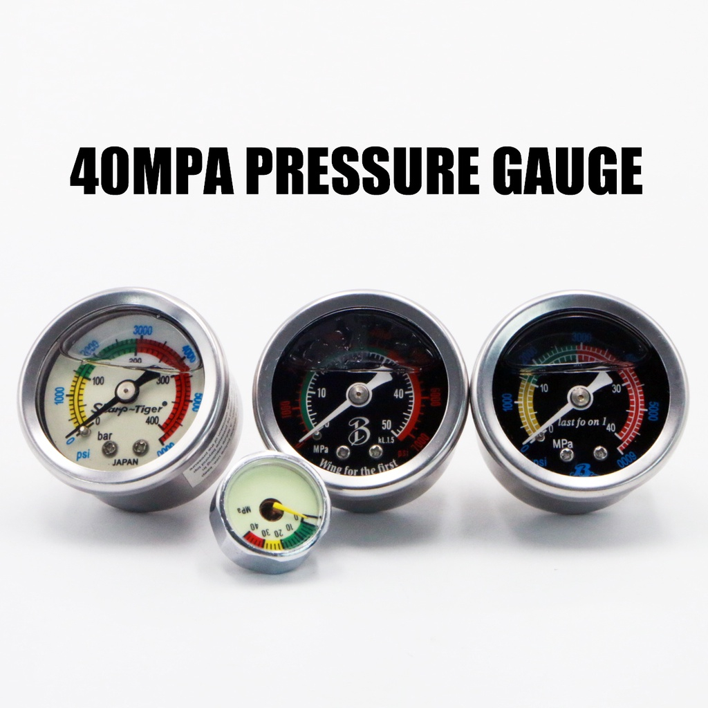 【Local Ship】PCP Pressure Air Pump Gauges Manometer 40MPA 6000PSI 400Bar ...
