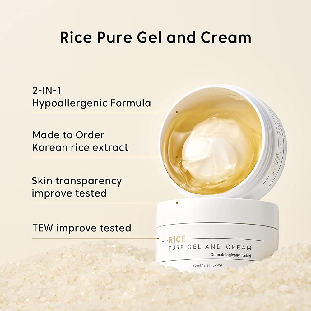 THANK YOU FARMER Rice Pure Gel and Cream 80ml (EXP 2025/03) | Shopee ...