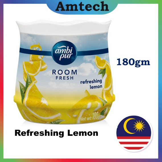 Ambi Pur Air Freshener Room Fresh Scented Gel Refreshing Lemon 180g | Shopee Malaysia