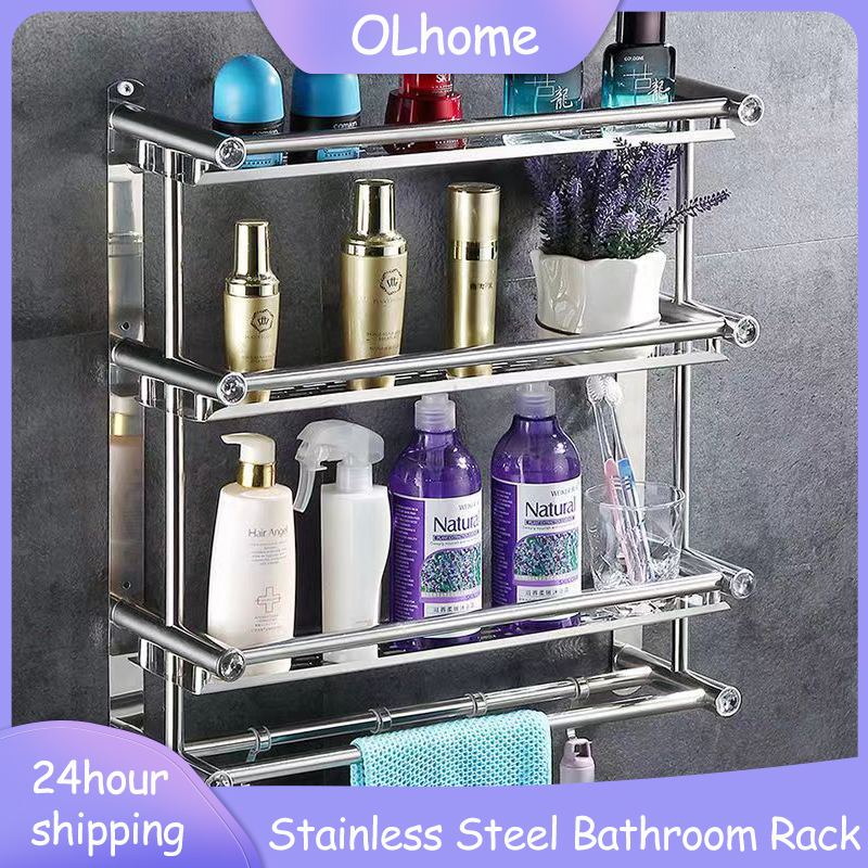 🔥New Shop Discount🔥Bathroom Rack Stainless Steel Toilet Rack Rak Bilik ...